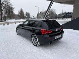 Black BMW 118 2019 in Vilnius, with an engine capacity of 1.50 L and mileage of 119 thousand km for 10900 €, photo 8 on AUTOMOTO.COM.LV