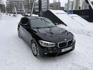 Black BMW 118 2019 in Vilnius, with an engine capacity of 1.50 L and mileage of 119 thousand km for 10850 €, photo 10 on AUTOMOTO.COM.LV