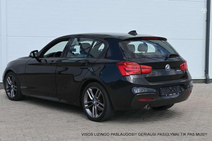 Black BMW 118 2019 in Kretinga, with an engine capacity of 2.00 L and mileage of 185 thousand km for 11999 €, photo 8 on AUTOMOTO.COM.LV