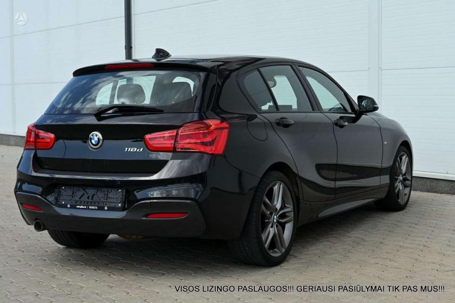 Black BMW 118 2019 in Kretinga, with an engine capacity of 2.00 L and mileage of 185 thousand km for 11999 €, photo 10 on AUTOMOTO.COM.LV
