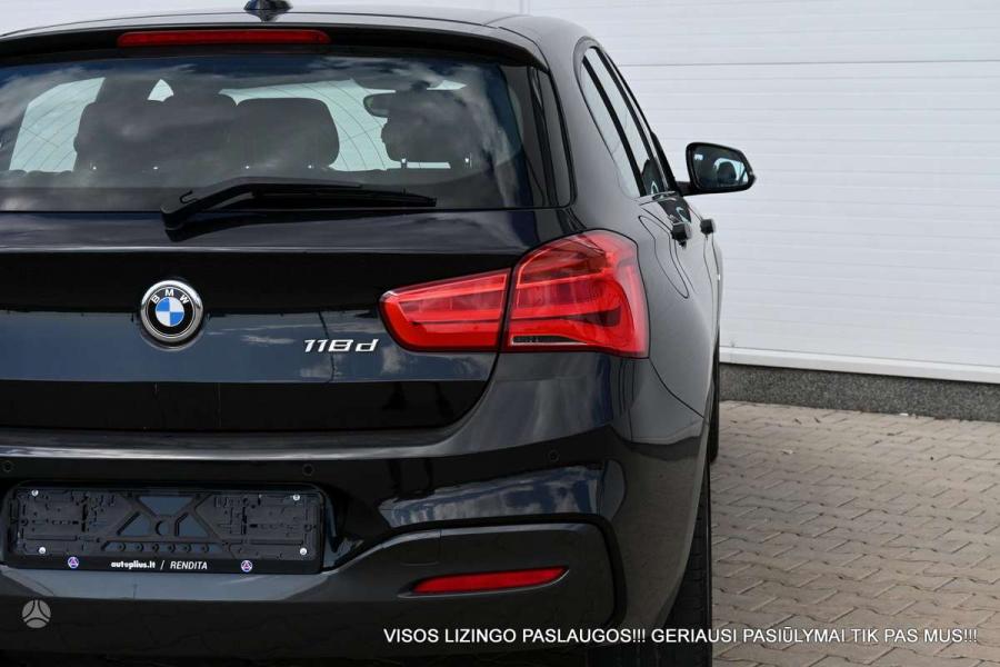 Black BMW 118 2019 in Kretinga, with an engine capacity of 2.00 L and mileage of 185 thousand km for 11999 €, photo 11 on AUTOMOTO.COM.LV