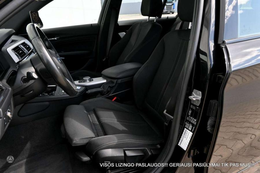 Black BMW 118 2019 in Kretinga, with an engine capacity of 2.00 L and mileage of 185 thousand km for 11999 €, photo 17 on AUTOMOTO.COM.LV