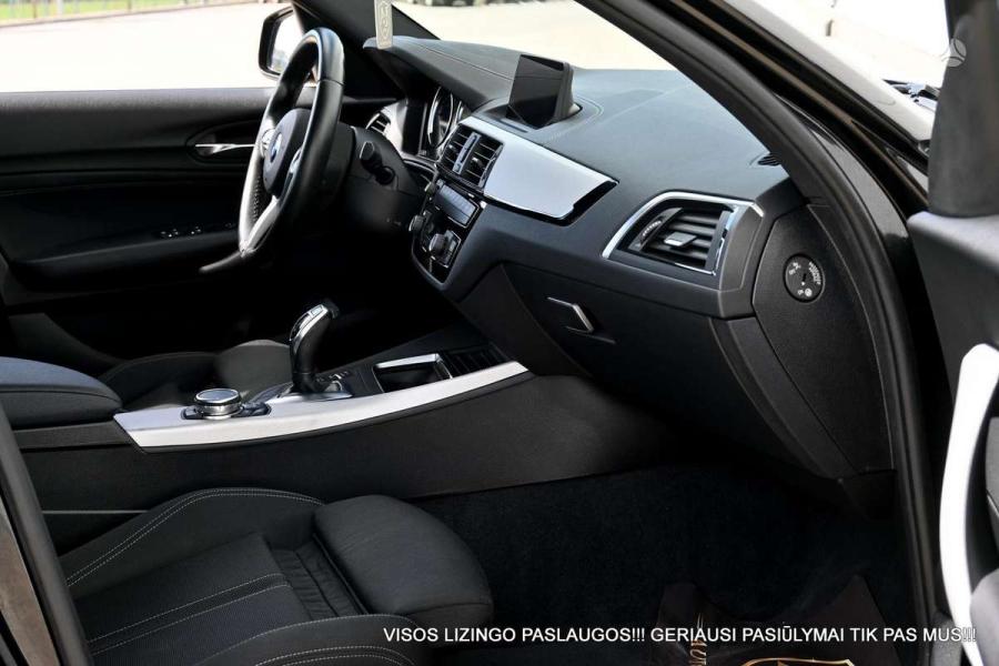 Black BMW 118 2019 in Kretinga, with an engine capacity of 2.00 L and mileage of 185 thousand km for 11999 €, photo 20 on AUTOMOTO.COM.LV