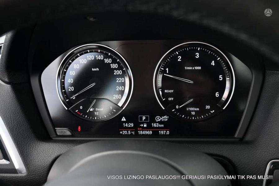 Black BMW 118 2019 in Kretinga, with an engine capacity of 2.00 L and mileage of 185 thousand km for 11999 €, photo 33 on AUTOMOTO.COM.LV