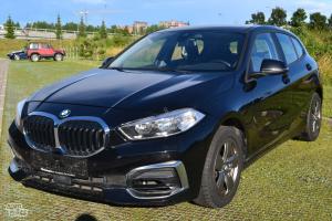 Black BMW 118 2020 in Vilnius, with an engine capacity of 2.00 L and mileage of 145 thousand km for 9500 €, photo  on AUTOMOTO.COM.LV