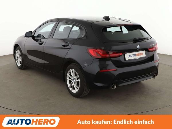 Black BMW 118 2020 in Kaunas, with an engine capacity of 2.00 L and mileage of 76 thousand km for 25253 €, photo 4 on AUTOMOTO.COM.LV