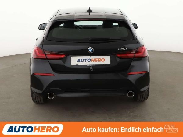 Black BMW 118 2020 in Kaunas, with an engine capacity of 2.00 L and mileage of 76 thousand km for 25253 €, photo 5 on AUTOMOTO.COM.LV