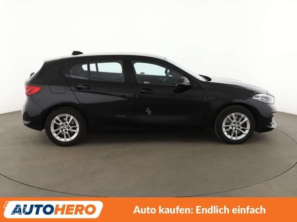 Black BMW 118 2020 in Kaunas, with an engine capacity of 2.00 L and mileage of 76 thousand km for 25253 €, photo 7 on AUTOMOTO.COM.LV