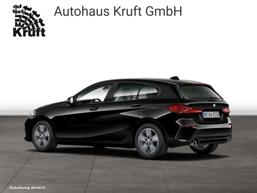Black BMW 118 2022 in Kaunas, with an engine capacity of 1.50 L and mileage of 57 thousand km for 22718 €, photo 7 on AUTOMOTO.COM.LV