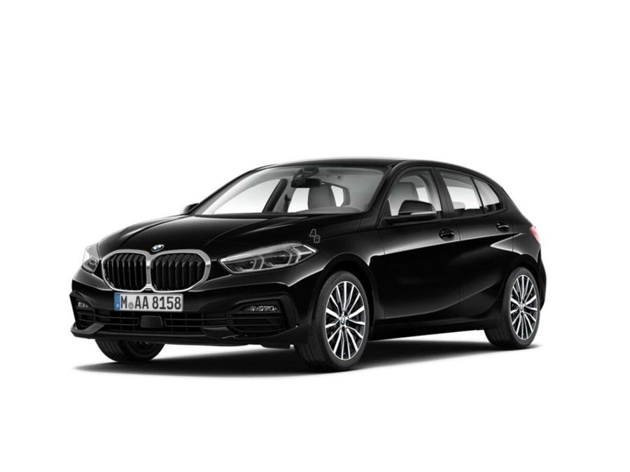 Black BMW 118 2023 in Kaunas, with an engine capacity of 1.50 L and mileage of 27 thousand km for 27077 €, photo 1 on AUTOMOTO.COM.LV