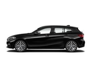 Black BMW 118 2023 in Kaunas, with an engine capacity of 1.50 L and mileage of 27 thousand km for 27077 €, photo 2 on AUTOMOTO.COM.LV