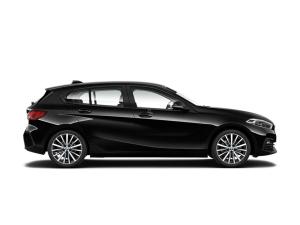 Black BMW 118 2023 in Kaunas, with an engine capacity of 1.50 L and mileage of 27 thousand km for 27077 €, photo 4 on AUTOMOTO.COM.LV