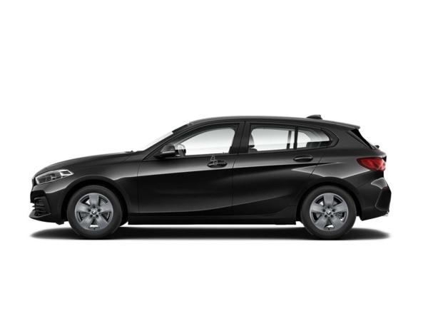 Black BMW 118 2023 in Kaunas, with an engine capacity of 1.50 L and mileage of 38 thousand km for 31097 €, photo 2 on AUTOMOTO.COM.LV