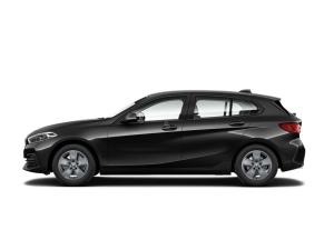 Black BMW 118 2023 in Kaunas, with an engine capacity of 1.50 L and mileage of 38 thousand km for 31097 €, photo 2 on AUTOMOTO.COM.LV