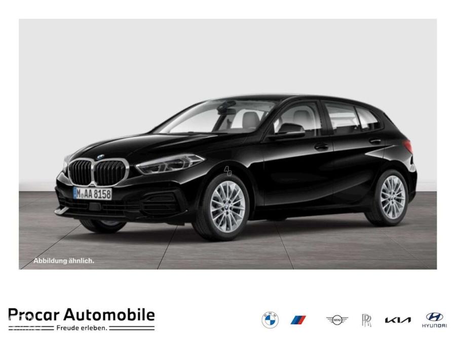 Black BMW 118 2024 in Kaunas, with an engine capacity of 1.50 L and mileage of 45 thousand km for 27447 €, photo 1 on AUTOMOTO.COM.LV