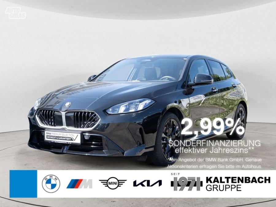 Melns BMW 118 2024 Kauņa, ar dzinēja tilpumu 2.00 L un nobraukumu 21 tūkst. km par 32690 €, foto 1 vietnē AUTOMOTO.COM.LV