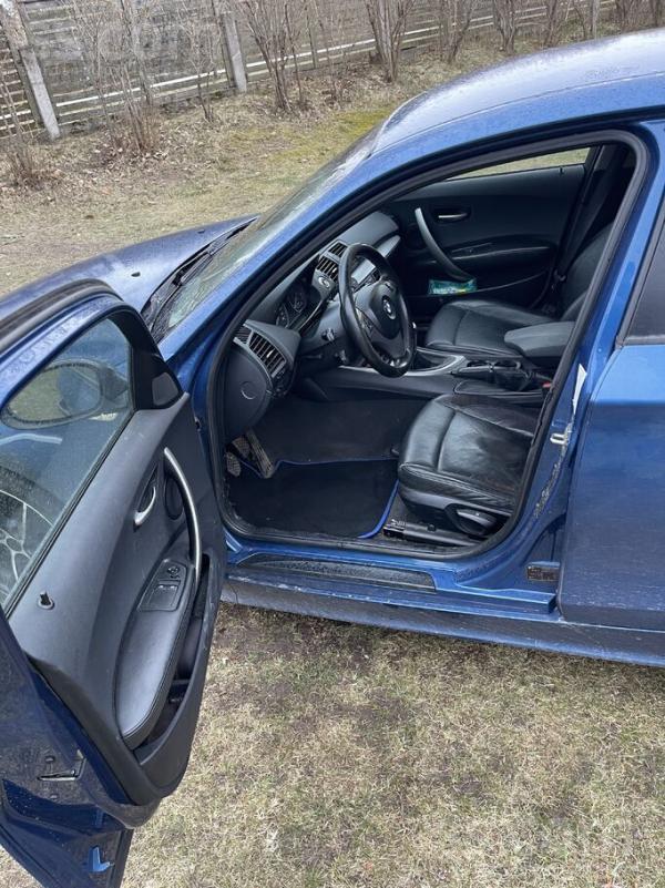 Blue BMW 118 2005 in Riga, with an engine capacity of 2.00 L and mileage of 0 thousand km for 2170 €, photo 7 on AUTOMOTO.COM.LV
