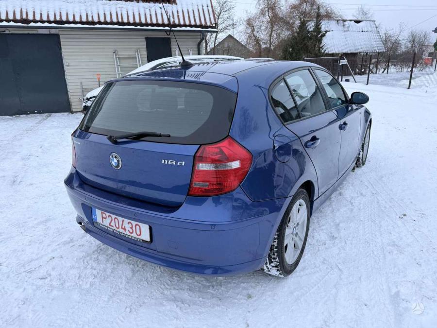 Zils BMW 118 2007 Kauņa, ar dzinēja tilpumu 2.00 L un nobraukumu 218 tūkst. km par 3500 €, foto 5 vietnē AUTOMOTO.COM.LV