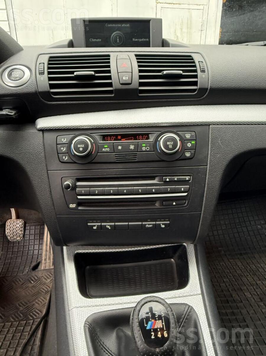 Blue BMW 118 2007 in Riga, with an engine capacity of 2.00 L and mileage of 228 thousand km for 4200 €, photo 9 on AUTOMOTO.COM.LV