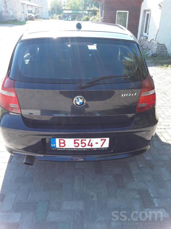 Blue BMW 118 2007 in Rezekne, with an engine capacity of 2.00 L and mileage of 0 thousand km for 3600 €, photo 3 on AUTOMOTO.COM.LV