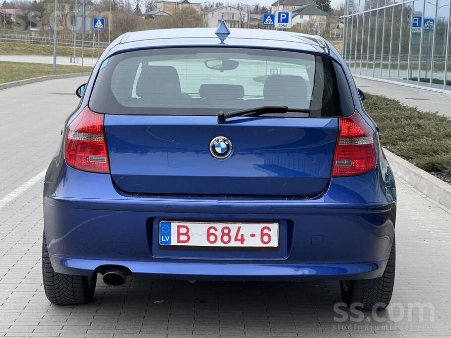 Blue BMW 118 2008 in Rezekne, with an engine capacity of 2.00 L and mileage of 336 thousand km for 4490 €, photo 7 on AUTOMOTO.COM.LV