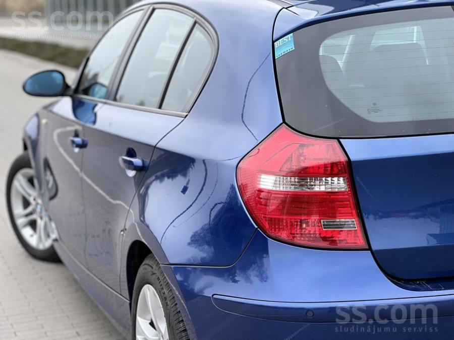 Blue BMW 118 2008 in Rezekne, with an engine capacity of 2.00 L and mileage of 336 thousand km for 4490 €, photo 11 on AUTOMOTO.COM.LV