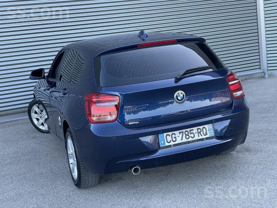 Blue BMW 118 2012 in Riga, with an engine capacity of 2.00 L and mileage of 282 thousand km for 7750 €, photo 5 on AUTOMOTO.COM.LV