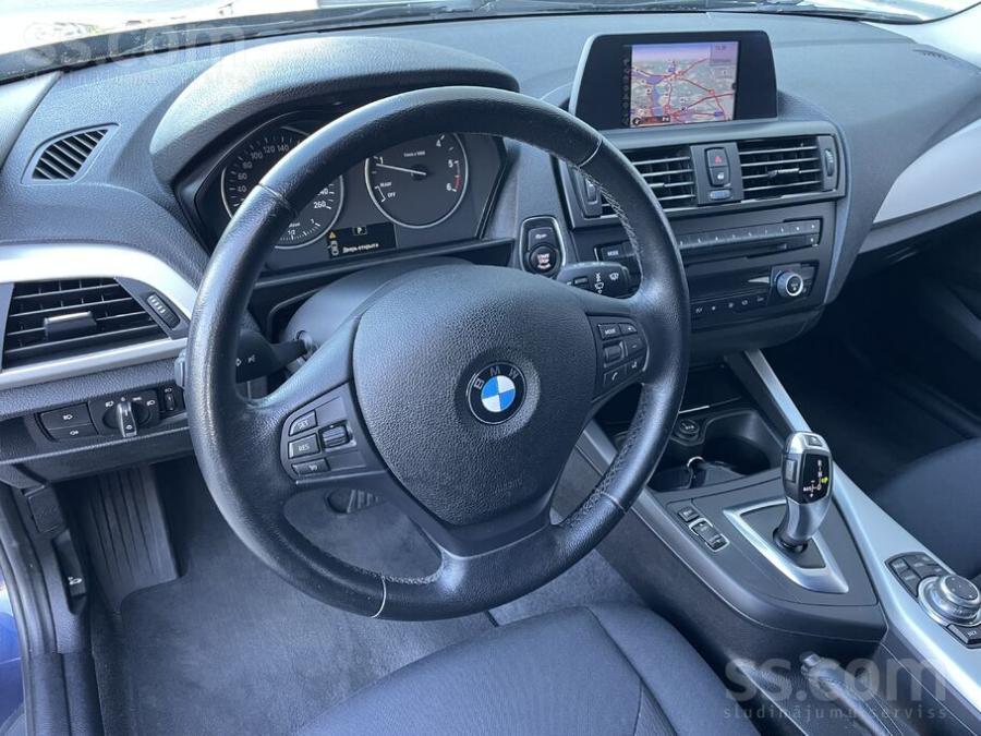 Blue BMW 118 2012 in Riga, with an engine capacity of 2.00 L and mileage of 282 thousand km for 7750 €, photo 12 on AUTOMOTO.COM.LV