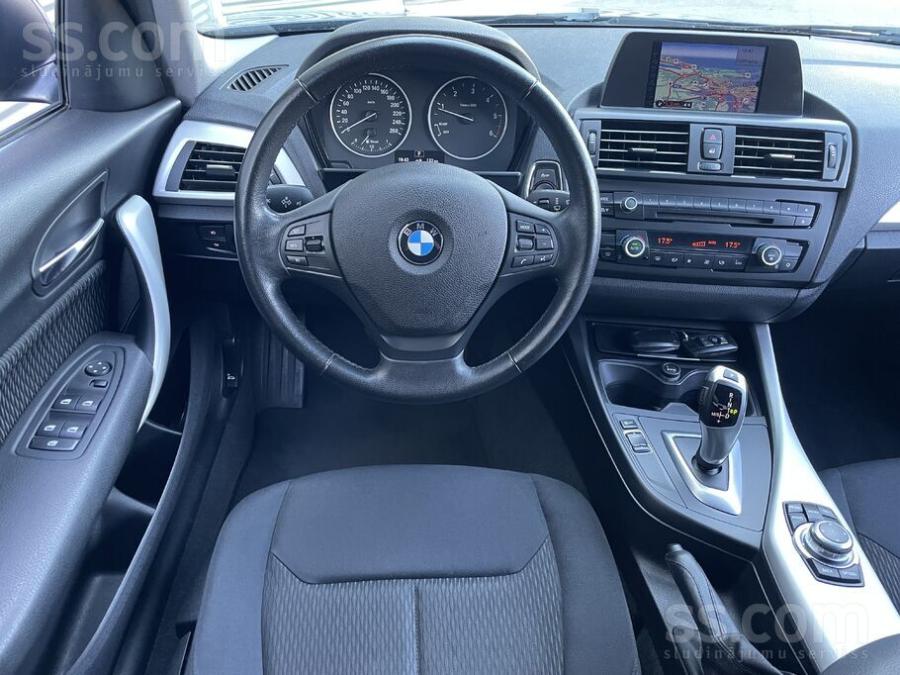 Blue BMW 118 2012 in Riga, with an engine capacity of 2.00 L and mileage of 282 thousand km for 7750 €, photo 16 on AUTOMOTO.COM.LV