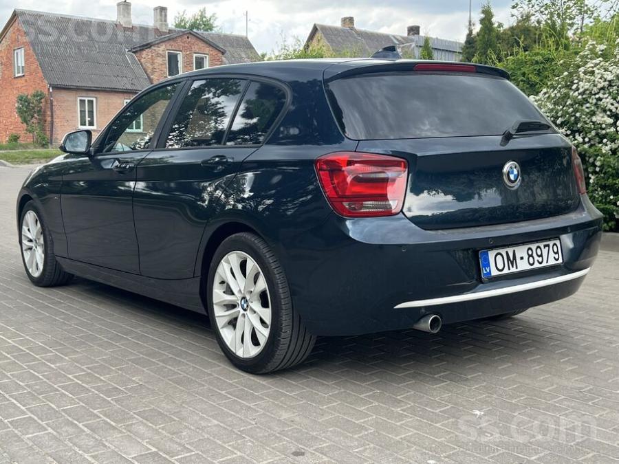 Blue BMW 118 2012 in Tukums, with an engine capacity of 2.00 L and mileage of 202 thousand km for 7690 €, photo 6 on AUTOMOTO.COM.LV