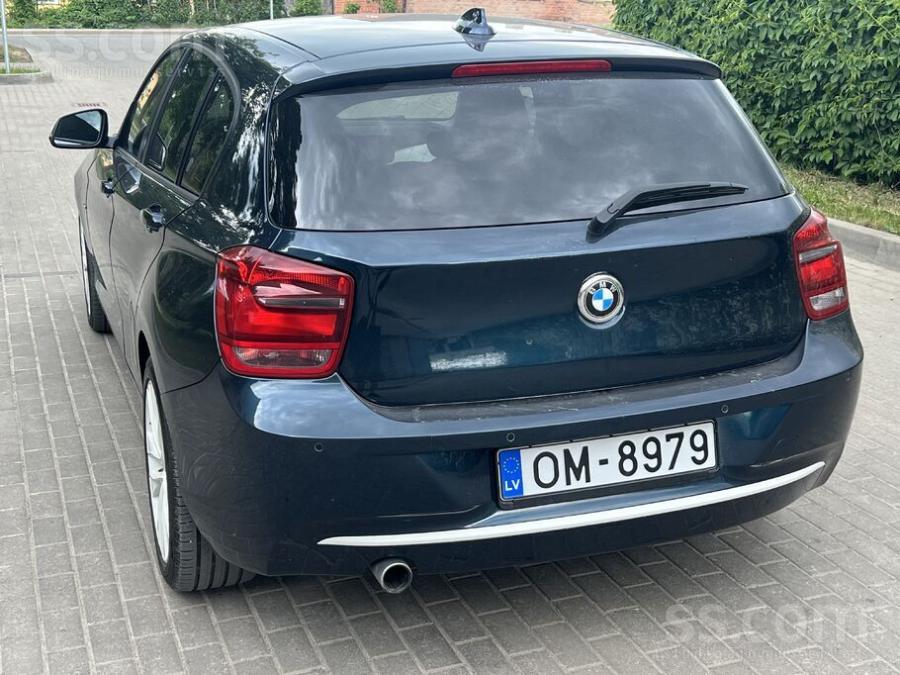 Blue BMW 118 2012 in Tukums, with an engine capacity of 2.00 L and mileage of 202 thousand km for 7690 €, photo 7 on AUTOMOTO.COM.LV