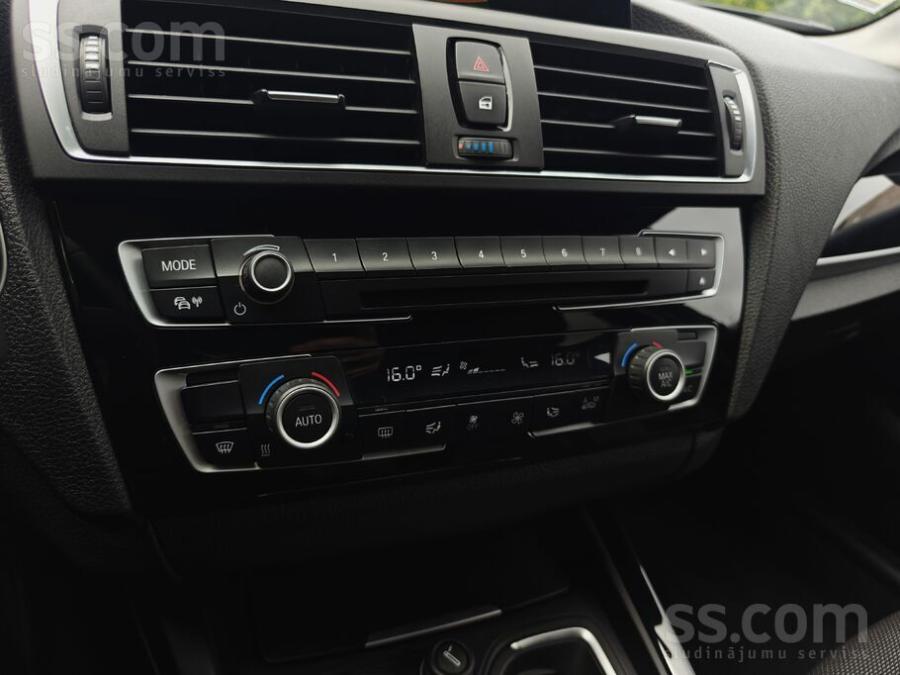 Blue BMW 118 2015 in Riga, with an engine capacity of 1.60 L and mileage of 209 thousand km for 9700 €, photo 13 on AUTOMOTO.COM.LV