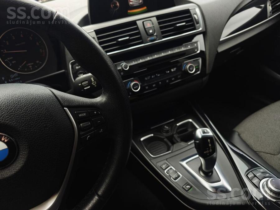 Blue BMW 118 2015 in Riga, with an engine capacity of 1.60 L and mileage of 209 thousand km for 9700 €, photo 15 on AUTOMOTO.COM.LV