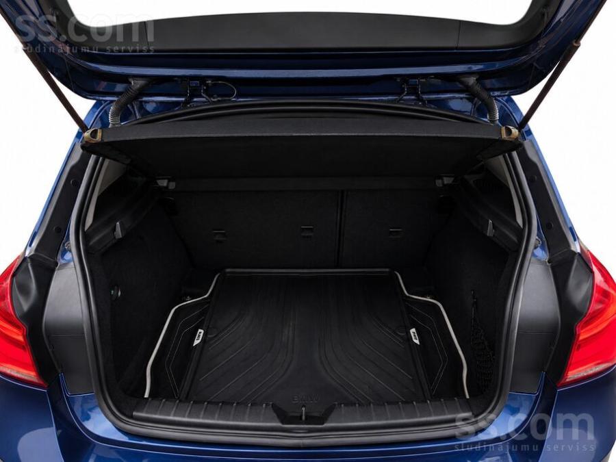 Blue BMW 118 2015 in Riga, with an engine capacity of 1.60 L and mileage of 209 thousand km for 9700 €, photo 17 on AUTOMOTO.COM.LV