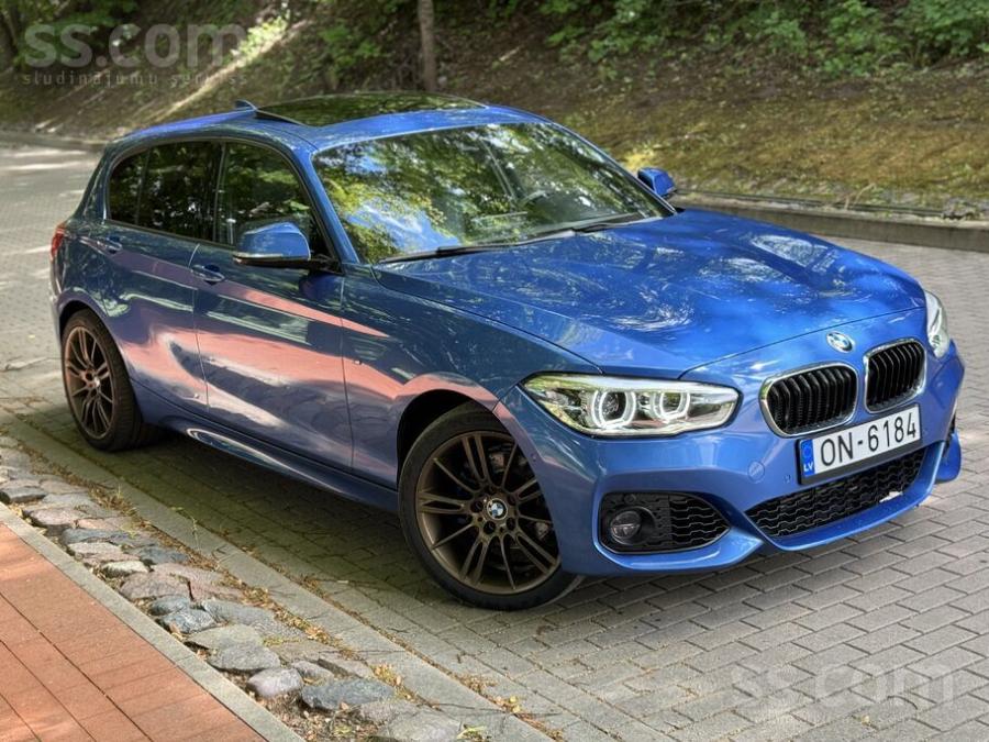 Blue BMW 118 2016 in Bauska, with an engine capacity of 2.00 L and mileage of 270 thousand km for 9900 €, photo 1 on AUTOMOTO.COM.LV
