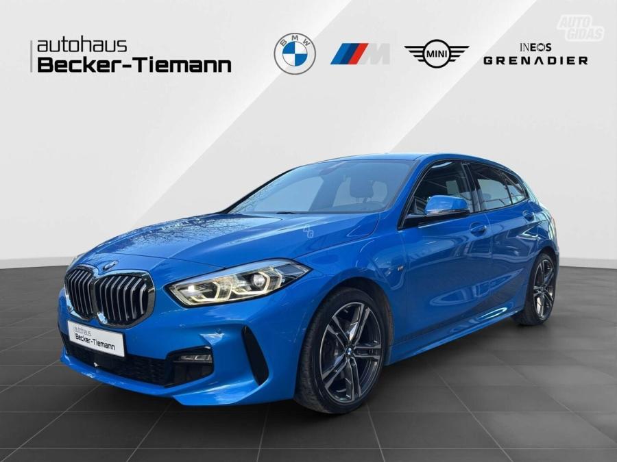 Blue BMW 118 2019 in Kaunas, with an engine capacity of 1.50 L and mileage of 26 thousand km for 25376 €, photo 1 on AUTOMOTO.COM.LV