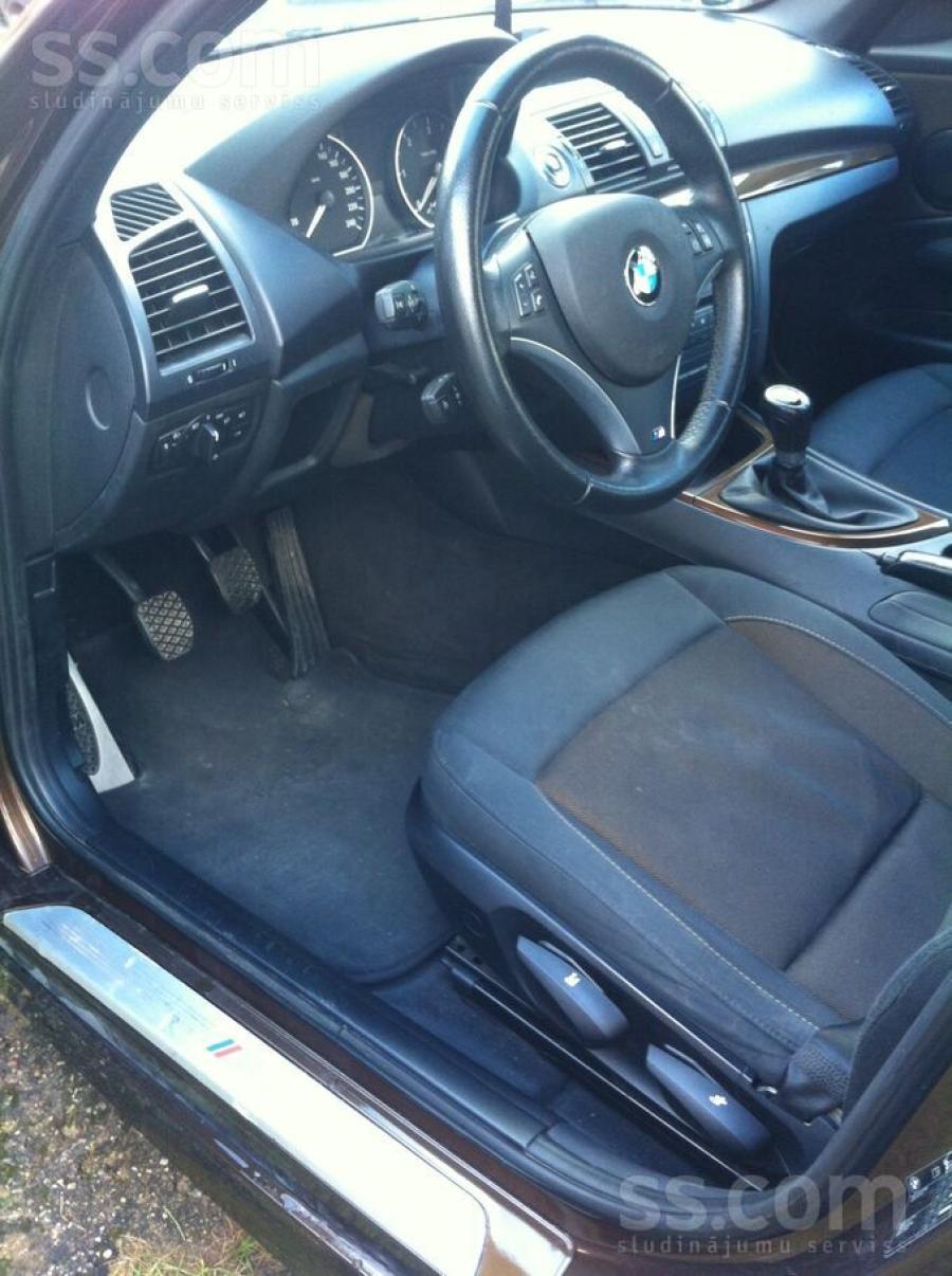 Brown BMW 118 2011 in Tukums, with an engine capacity of 2.00 L and mileage of 190 thousand km for 5190 €, photo 12 on AUTOMOTO.COM.LV