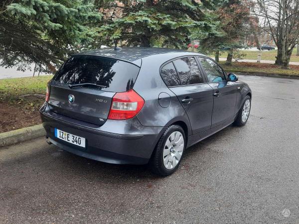 Grey BMW 118 2006 in Klaipeda, with an engine capacity of 2.00 L and mileage of 250 thousand km for 2990 €, photo 10 on AUTOMOTO.COM.LV