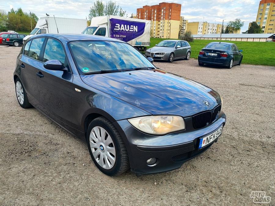 Pelēks BMW 118 2006 Kauņa, ar dzinēja tilpumu 2.00 L un nobraukumu 350 tūkst. km par 2000 €, foto 3 vietnē AUTOMOTO.COM.LV