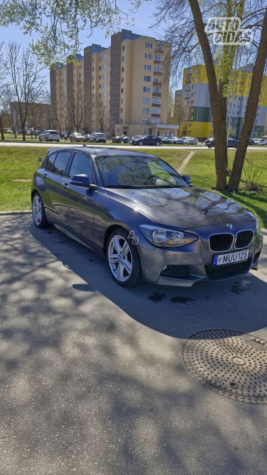 Pelēks BMW 118 2012 Šauļi, ar dzinēja tilpumu 2.00 L un nobraukumu 294 tūkst. km par 6900 €, foto 6 vietnē AUTOMOTO.COM.LV