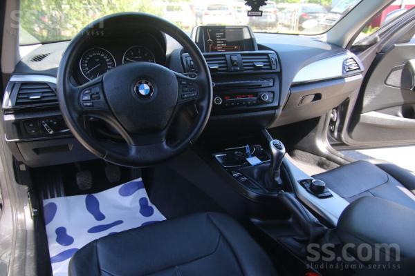 Grey BMW 118 2012 in Riga, with an engine capacity of 2.00 L and mileage of 0 thousand km for 6790 €, photo 9 on AUTOMOTO.COM.LV