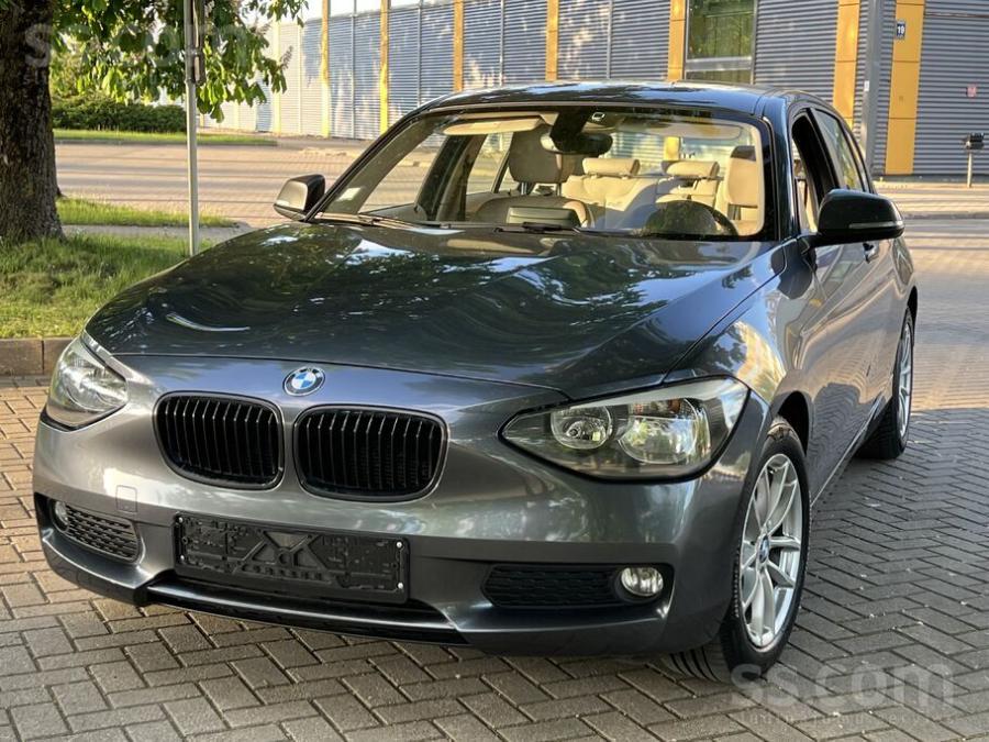 Grey BMW 118 2013 in Riga, with an engine capacity of 2.00 L and mileage of 0 thousand km for 6950 €, photo 1 on AUTOMOTO.COM.LV