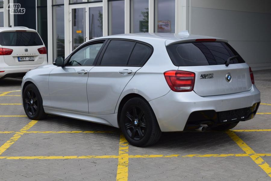 Grey BMW 118 2013 in Vilnius, with an engine capacity of 2.00 L and mileage of 212 thousand km for 6400 €, photo 7 on AUTOMOTO.COM.LV