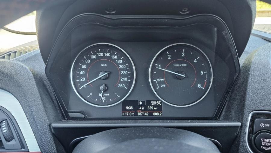 Pelēks BMW 118 2014 Rīga, ar dzinēja tilpumu 2.00 L un nobraukumu 187 tūkst. km par 9950 €, foto 42 vietnē AUTOMOTO.COM.LV