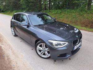 Grey BMW 118 2014 in Vilnius, with an engine capacity of 2.00 L and mileage of 123 thousand km for 8999 €, photo 5 on AUTOMOTO.COM.LV