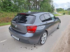 Grey BMW 118 2014 in Vilnius, with an engine capacity of 2.00 L and mileage of 123 thousand km for 8999 €, photo 9 on AUTOMOTO.COM.LV