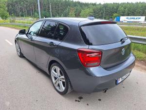 Grey BMW 118 2014 in Vilnius, with an engine capacity of 2.00 L and mileage of 123 thousand km for 8999 €, photo 12 on AUTOMOTO.COM.LV
