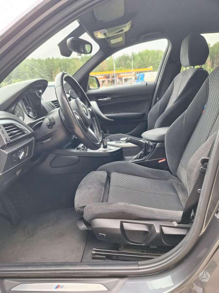 Grey BMW 118 2014 in Vilnius, with an engine capacity of 2.00 L and mileage of 123 thousand km for 8999 €, photo 17 on AUTOMOTO.COM.LV