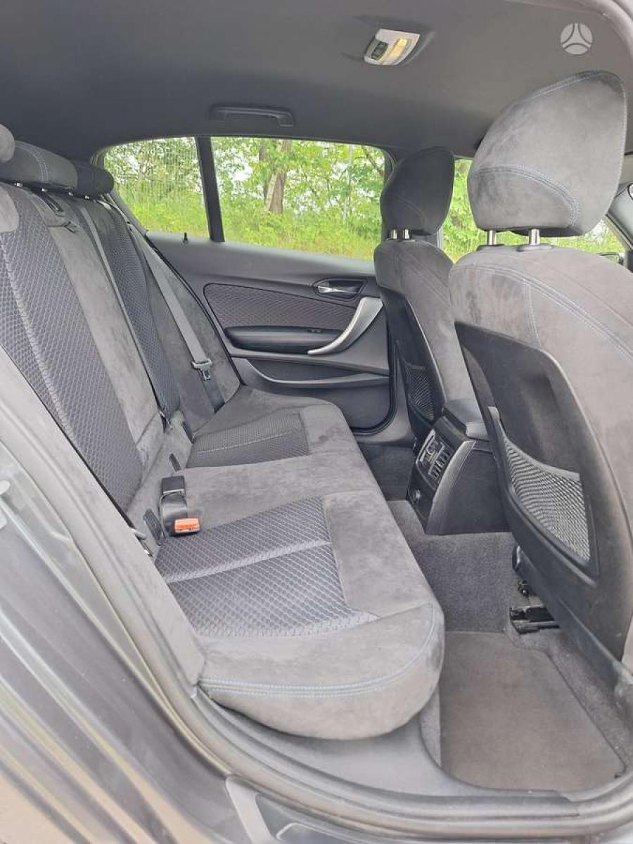 Grey BMW 118 2014 in Vilnius, with an engine capacity of 2.00 L and mileage of 123 thousand km for 8999 €, photo 20 on AUTOMOTO.COM.LV