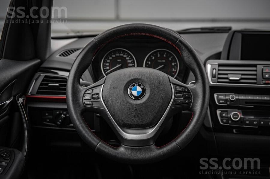 Grey BMW 118 2015 in Riga, with an engine capacity of 1.60 L and mileage of 169 thousand km for 8450 €, photo 18 on AUTOMOTO.COM.LV